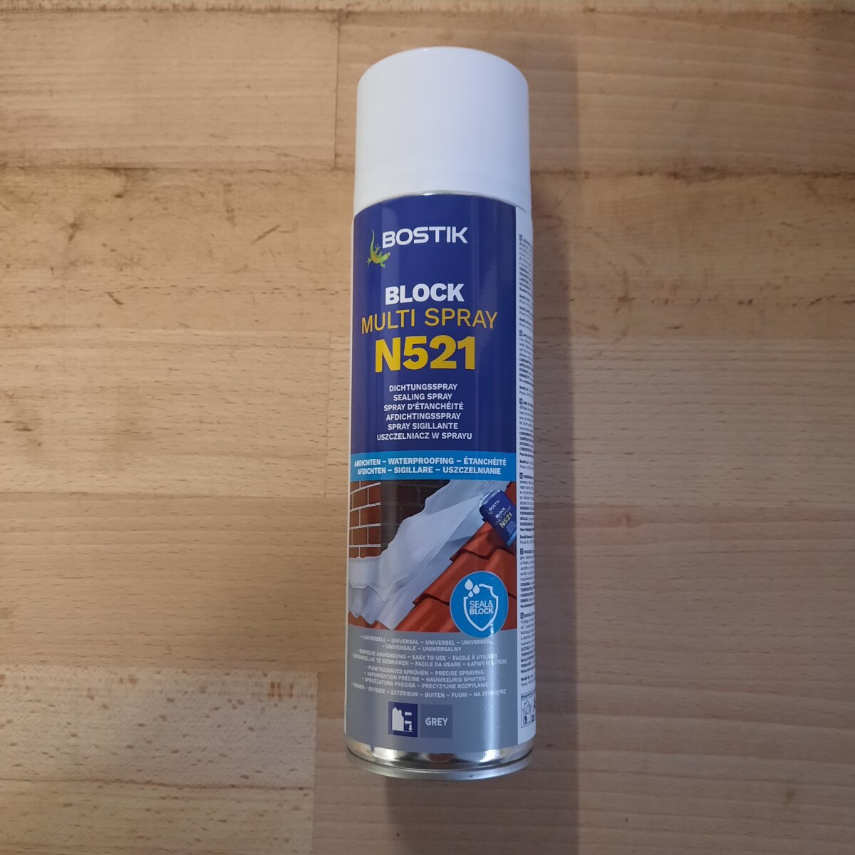 Bostik Block N521 Multi Spray Dichtungsspray 500ml Dose hellgrau