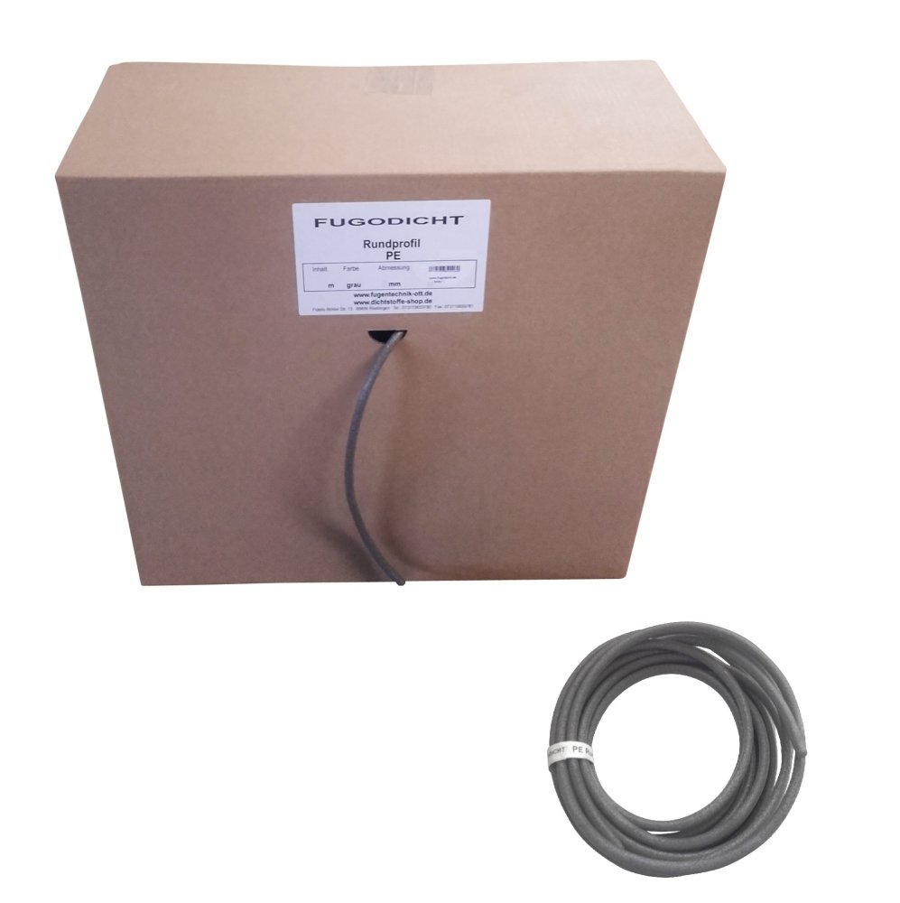 Fugen PE Rundschnur grau geschlossenzellig 8mmx100m